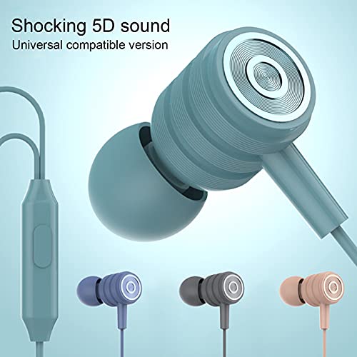 Y01 Wired Earphone in-Ear Heavy Bass Line Control 3.5mm 5D Surround Stereo Sound Earphone for Sports - Dark Grey