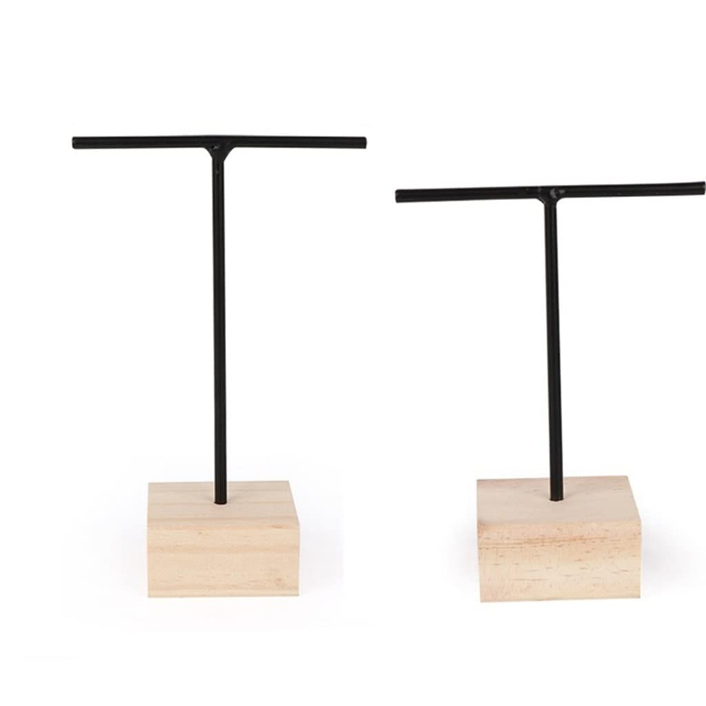 Jewelry Box 2Pcs T Bar Earring Display Stand Earring Holder Jewelry Tower Holder for Retail Show Tabletop for Women Travel Storage (Color : A Size : 2PCS)