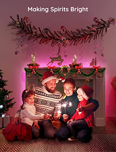 Govee 65.6ft Alexa LED Strip Lights, Smart WiFi RGB Rope Light Works with Alexa Google Assistant, Remote App Control Lighting Kit, Music Sync Color Changing Lights for Bedroom, Living Room, Kitchen