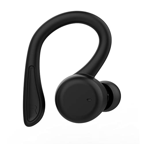 YaYiYa Running Headphones Wireless Earbuds with Earhooks Over Ear Sport Headphones Sweatproof Earphones Workout Jogging Gym Black E