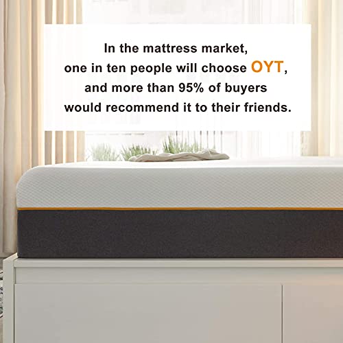 OYT Full Size Mattress, 10" Inch Gel Memory Foam Full Bed Mattress in a Box with CertiPUR-US Certified Foam for Sleep Supportive & Pressure Relief,Cloud-Like Experience