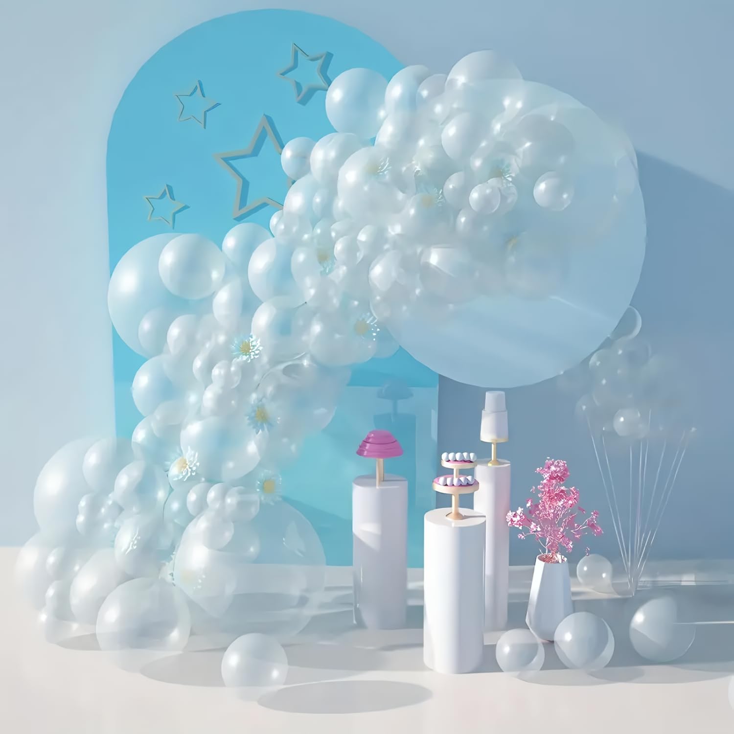 Jumbo Clear Latex Balloons (36") - 2 Pcs. - Gorgeous Decor, Perfect for Weddings, Birthdays, Baby Showers, & More