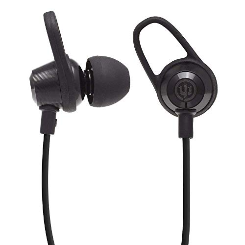 Wicked Audio Bandido Wireless β Bluetooth Earbuds with Microphone and Track Control β Wireless Headset with Metal Housing, Loop and Fin Attachments and Enhanced Bass β Black