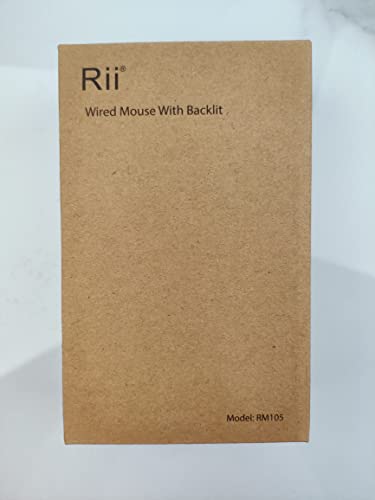 Rii Wired Mouse, USB Computer Mouse,RGB Optical Office Mice for PC,Computer,Laptop,Desktop,Windows,Chromebook (Pink)
