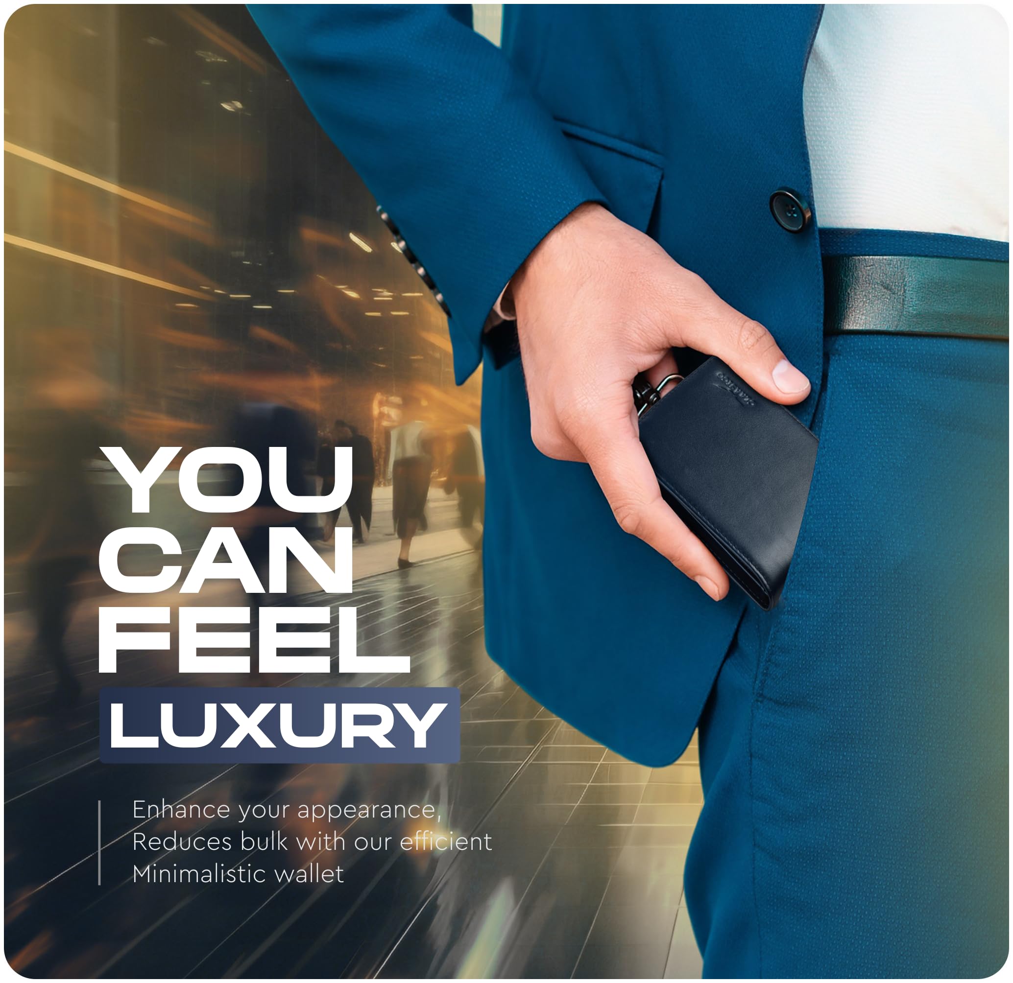 Wallet for Men’s - Genuine Leather Slim Bifold RFID Wallet - Gift for Men Packed in Stylish Gift Box