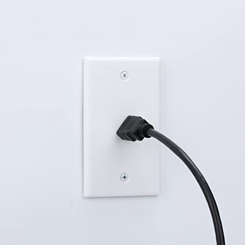 YOEMELY HDMI Keystone 8K, White HDMI Keystone Coupler for HDMI 2.1a Cable Pass Through, including 8K 60Hz or 4K 120Hz resolution and up to 48G bandwidth (6 Pack)