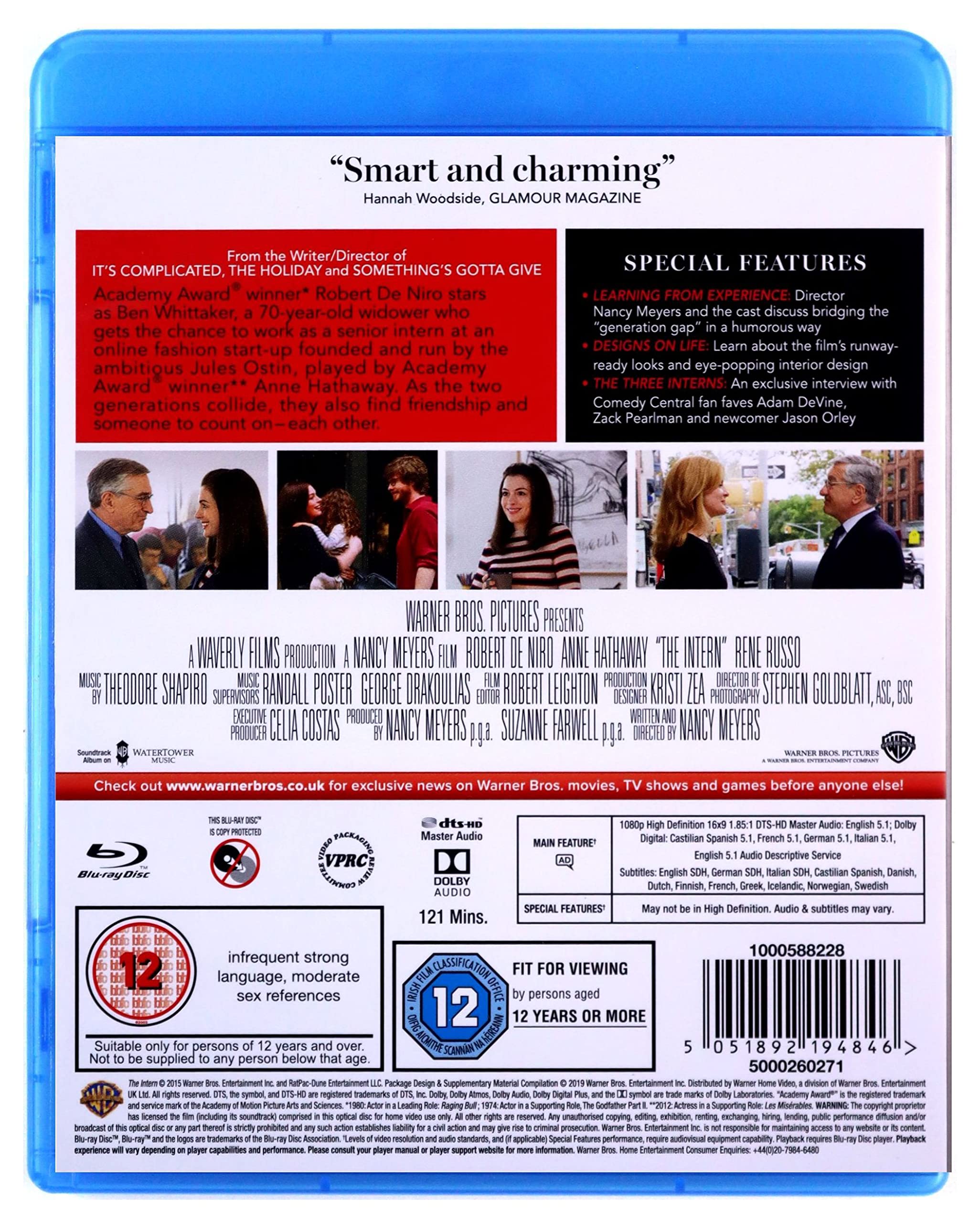 The Intern [Blu-ray] [2016] [Region Free]