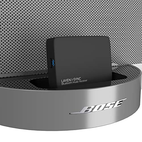 LAYEN i-SYNC 30 Pin Bluetooth Adapter Audio Receiver for Bose SoundDock and Other iPod iPhone Music Docking Stations, Hi-Fi, Stereo and Speakers (Not Suitable for Cars)