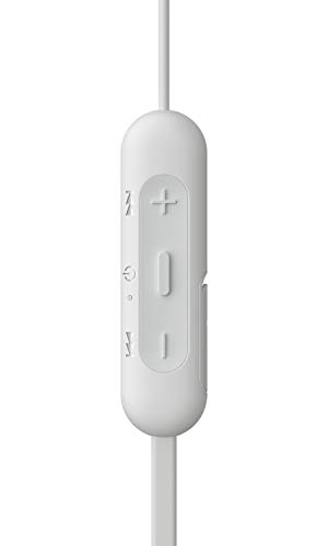 Sony WI-C200 Wireless in-Ear Headset/Headphones with mic for Phone Call, White (WIC200/W)
