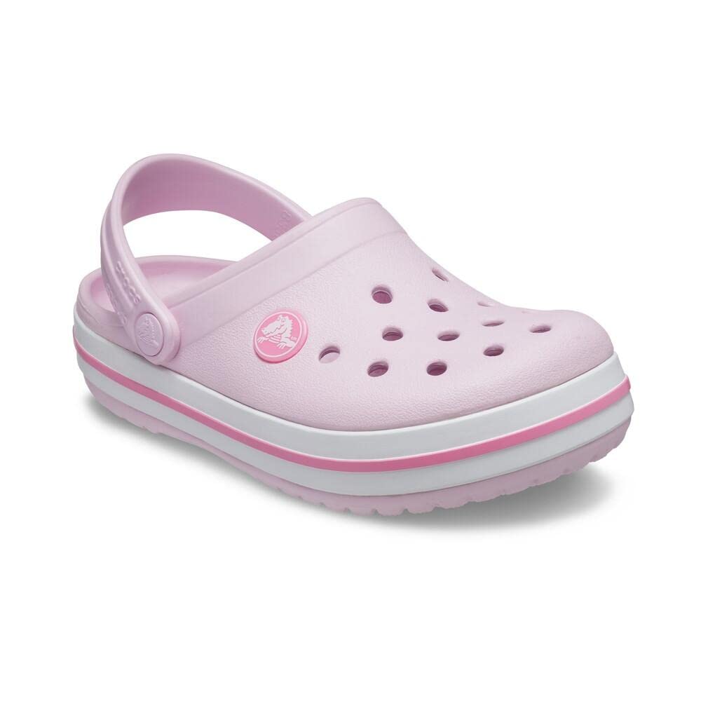 Crocs Unisex-Child Crocband Clogs (Little Kid/Big Kid), Ballerina Pink, 6 Big Kid