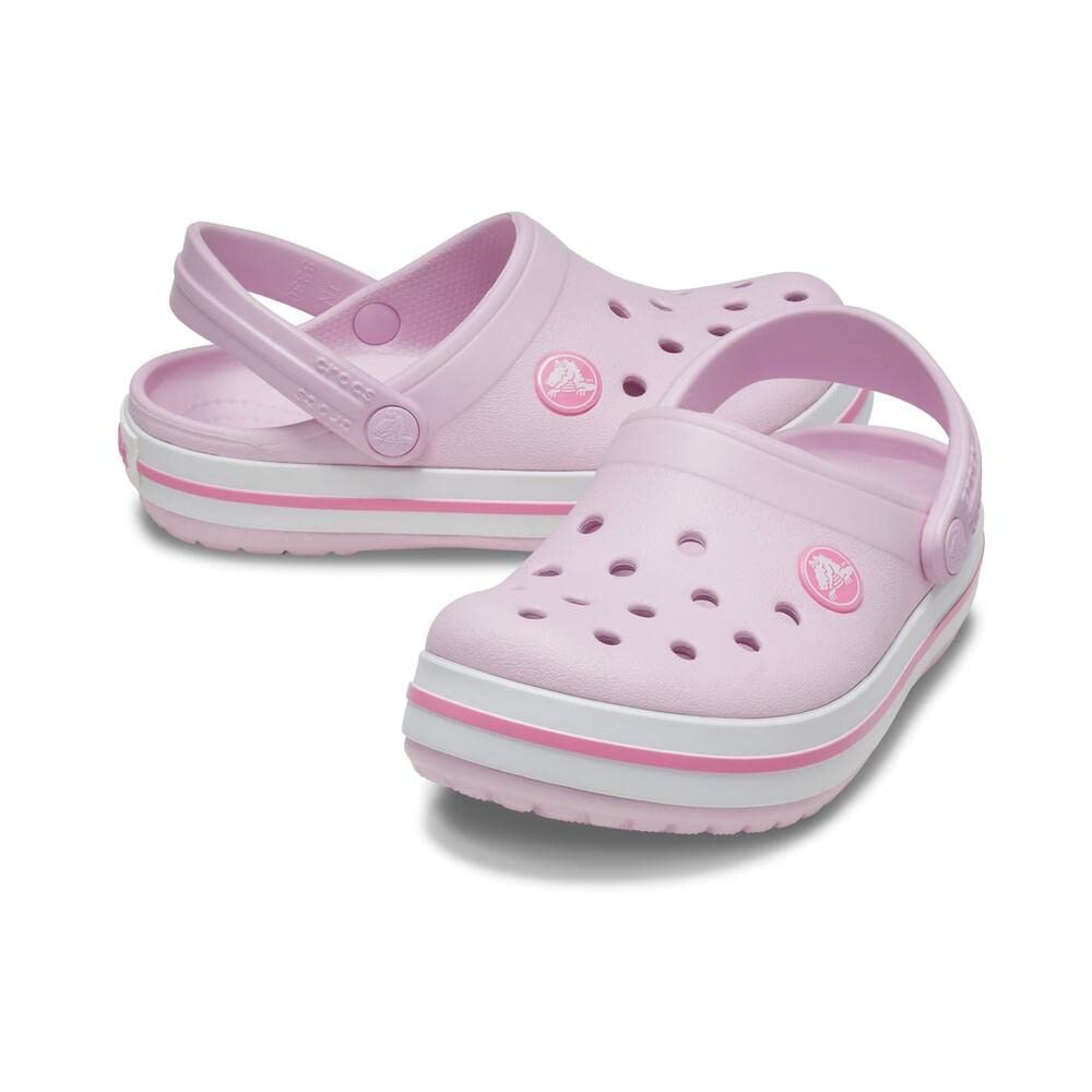 Crocs Unisex-Child Crocband Clogs (Little Kid/Big Kid), Ballerina Pink, 6 Big Kid