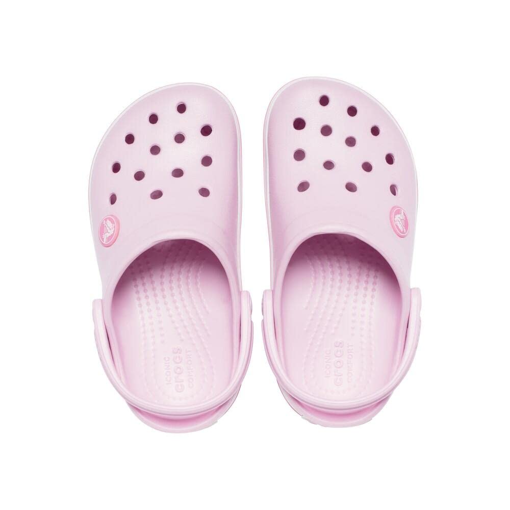 Crocs Unisex-Child Crocband Clogs (Little Kid/Big Kid), Ballerina Pink, 6 Big Kid