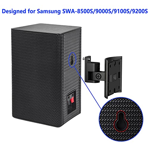 Speaker Wall Mount Ceiling Speaker Mount for Samsung SWA-9200S SWA-9100S SWA-9000S SWA-8500S Rear Speakers, Tilt and Swivel Adjustable Speaker Mount for Samsung 8500S 9000S 9100S Speaker Bracket