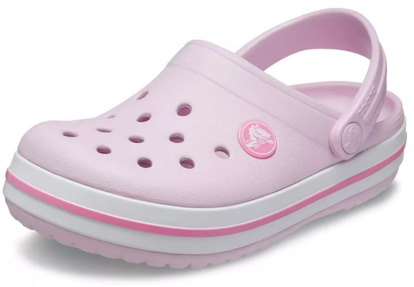 Crocs Unisex-Child Crocband Clogs (Little Kid/Big Kid), Ballerina Pink, 6 Big Kid