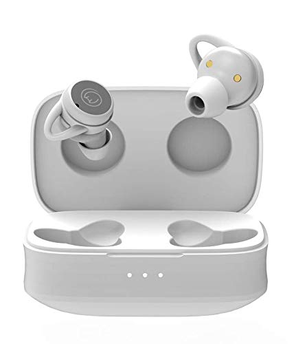 Mixsoul TWS Bluetooth 5.0 Earbuds with Charging Case, Mini HD Stereo Sound Noise Cancelling in-Ear Headphones, One-Step Pairing IPX5 Waterproof True Wireless Earbuds Built-in Mics for iPhone/Android