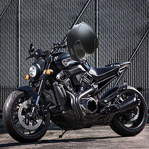 AHR Full Face Motorcycle Helmet Lightweight Street Bike Helmet with Storage Bag Great Ventilation & Streamlined Design for Touring Racing, Run-F3 DOT Approved (Matte Black, XX-Large)