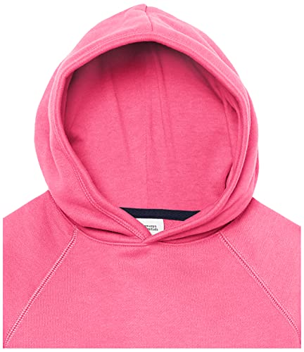 Amazon Essentials Girls' Pullover Hoodie Sweatshirt, Bright Pink, Large