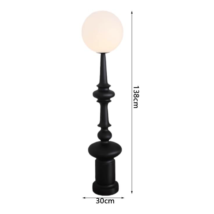 WouND Floor Lamp Retro Floor Lamp Living Room Sofa Bedroom Standing Lamp Acrylic Lampshade 3 Color Dimmable Standing Lamp Reading Light