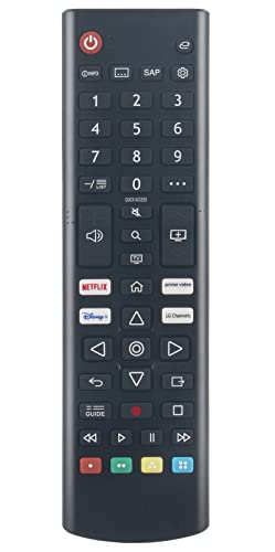 AKB76037601 Replaced Remote fit for LG Smart 4K TV 43UP7100ZUF 43UP7560AUD 50UP7100ZUF 50UP7560AUD 55UP7100ZUF55UP7560AUD 65UP7100ZUF 65UP7560AUD 70UP7070PUE 70UP7170ZUC 70UP7570AUD 75UP7070PUD
