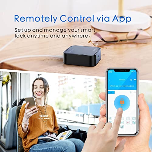 WELOCK Smart WiFibox 2 Gateway for Smart Door Lock WiFi Bridge for Keyless Entry Door Lock, Remote Control Smart Hub, Compatible with Alexa,Compatible with All WE LOCK Smart Door Locks