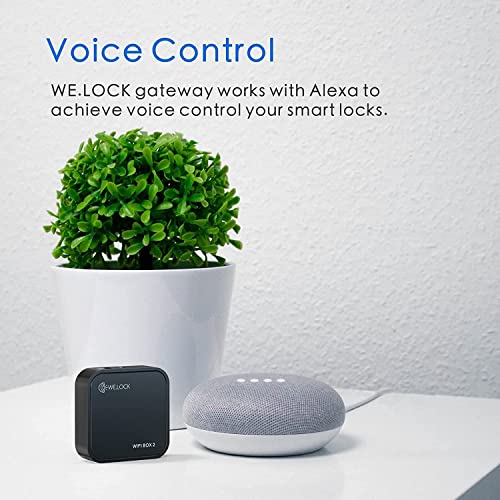 WELOCK Smart WiFibox 2 Gateway for Smart Door Lock WiFi Bridge for Keyless Entry Door Lock, Remote Control Smart Hub, Compatible with Alexa,Compatible with All WE LOCK Smart Door Locks
