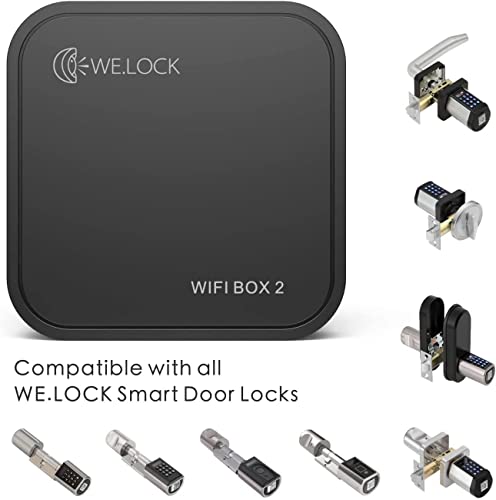 WELOCK Smart WiFibox 2 Gateway for Smart Door Lock WiFi Bridge for Keyless Entry Door Lock, Remote Control Smart Hub, Compatible with Alexa,Compatible with All WE LOCK Smart Door Locks