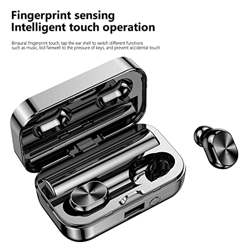 NA# Digital Power Display Bluetooth Wireless 5.2 Earbuds - in-Ear Sports Waterproof Noise Cancellation Stereo Headset with Charging Box - Light-Weight Earbuds for Running Outdoor Office Travel