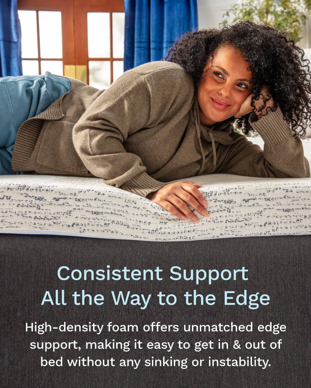 ViscoSoft 4 Inch Memory Foam Mattress Topper Full - Select High Density Ventilated Mattress Pad - Premium Removable Rayon Cover