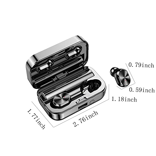 NA# Digital Power Display Bluetooth Wireless 5.2 Earbuds - in-Ear Sports Waterproof Noise Cancellation Stereo Headset with Charging Box - Light-Weight Earbuds for Running Outdoor Office Travel