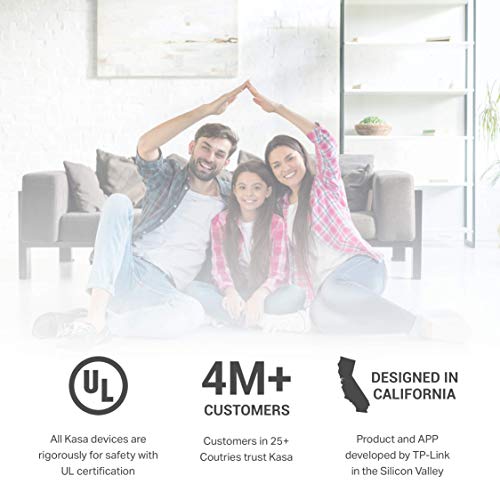 Kasa Smart Plug by TP-Link, Smart Home Wi-Fi Outlet works with Alexa, Echo, Google Home & IFTTT,No Hub Required, Remote Control, 15 Amp, UL certified, 3-Pack (HS105P3),White