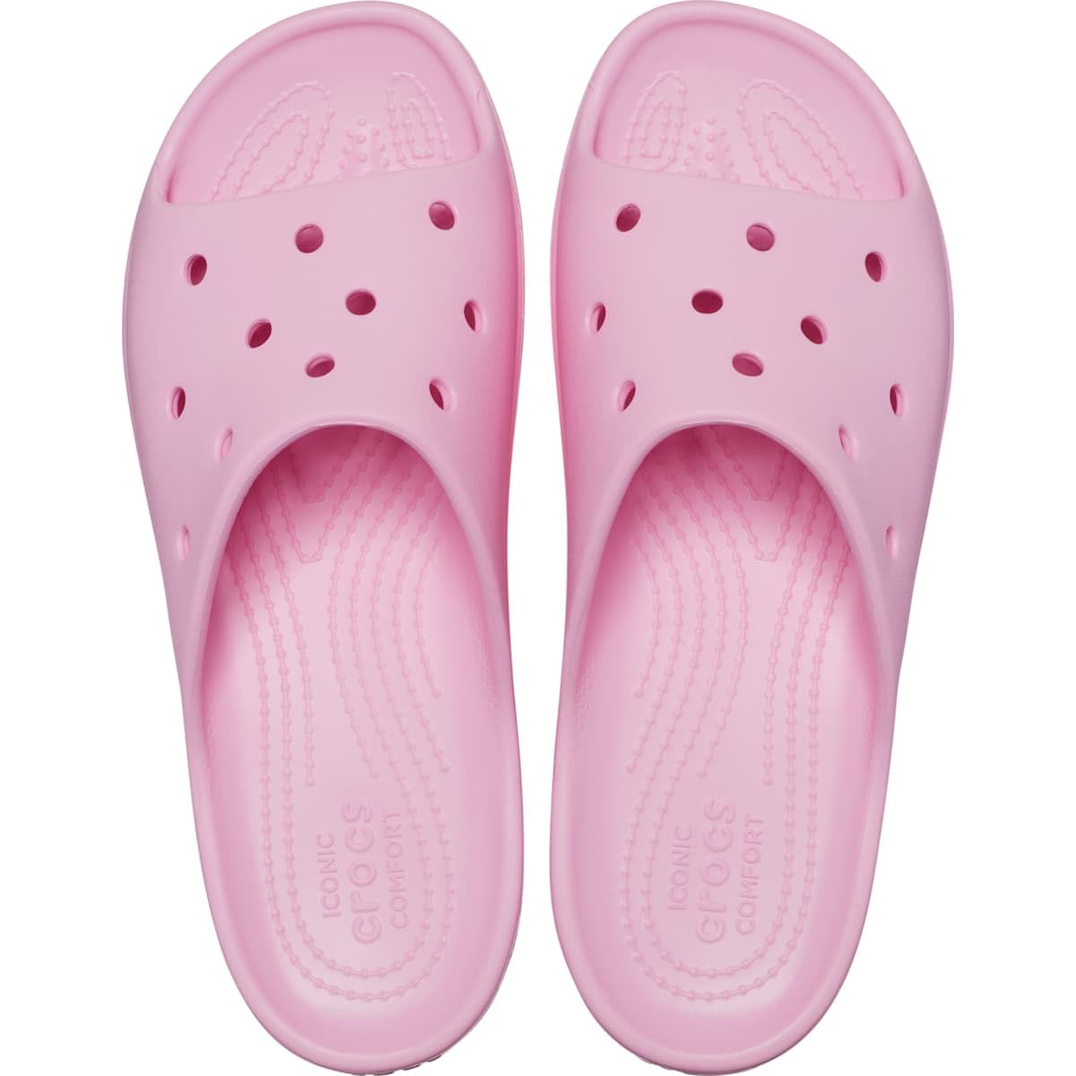 Crocs Women's Classic Slide | Platform Sandals, Flamingo, 9