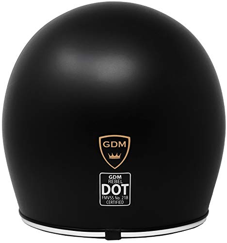 GDM Rebel Retro Vintage Motorcycle Helmet Sahara Package (Large)