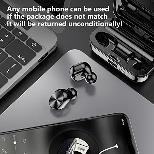 NA# Digital Power Display Bluetooth Wireless 5.2 Earbuds - in-Ear Sports Waterproof Noise Cancellation Stereo Headset with Charging Box - Light-Weight Earbuds for Running Outdoor Office Travel