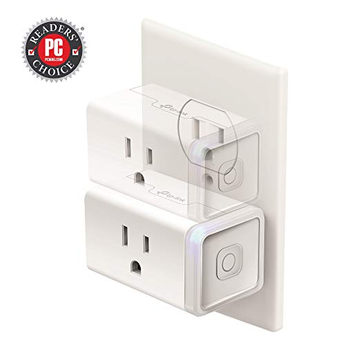Kasa Smart Plug by TP-Link, Smart Home Wi-Fi Outlet works with Alexa, Echo, Google Home & IFTTT,No Hub Required, Remote Control, 15 Amp, UL certified, 3-Pack (HS105P3),White