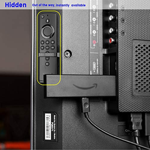 TV Remote Holder Replacement for Amazon Fire TV Stick Lite/TV Stick 4K / 1st and 2nd Gen TV Stick/TV Cube/Alexa Dot Voice/Apple TV/Siri Remote Small for Bed 2-Pack