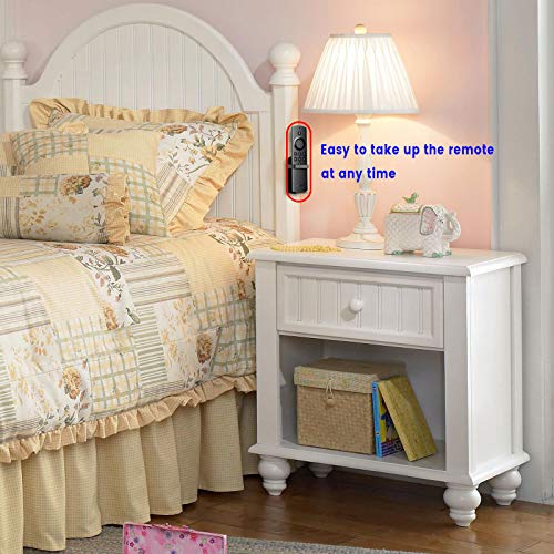TV Remote Holder Replacement for Amazon Fire TV Stick Lite/TV Stick 4K / 1st and 2nd Gen TV Stick/TV Cube/Alexa Dot Voice/Apple TV/Siri Remote Small for Bed 2-Pack