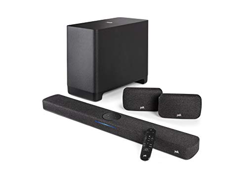 Polk SR2 Wireless Surround Sound Speakers for Select Polk React and Polk Magnifi Sound Bars - Immersive Surround Sound, Easy Set Up, Multiple Placement Options, 2 Count (Pack of 1)