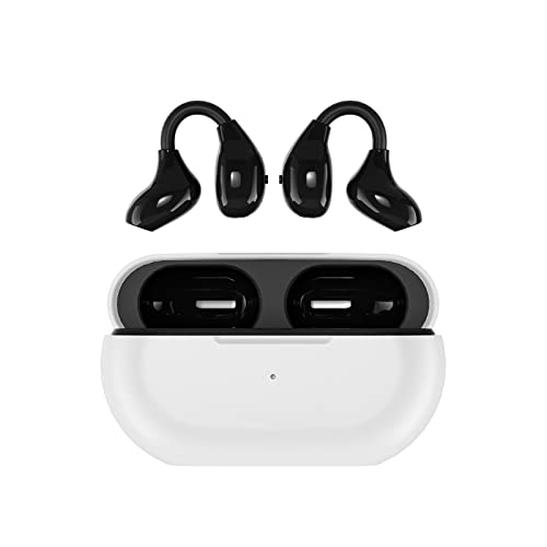 Wireless Ear Clip Bone Conduction Headphones Bluetooth Open Ear Waterproof Bluetooth Bone Conduction Earbuds Ear Clip Bone Conduction Head Set Painless Long Battery Life for Sports,Working,Driving