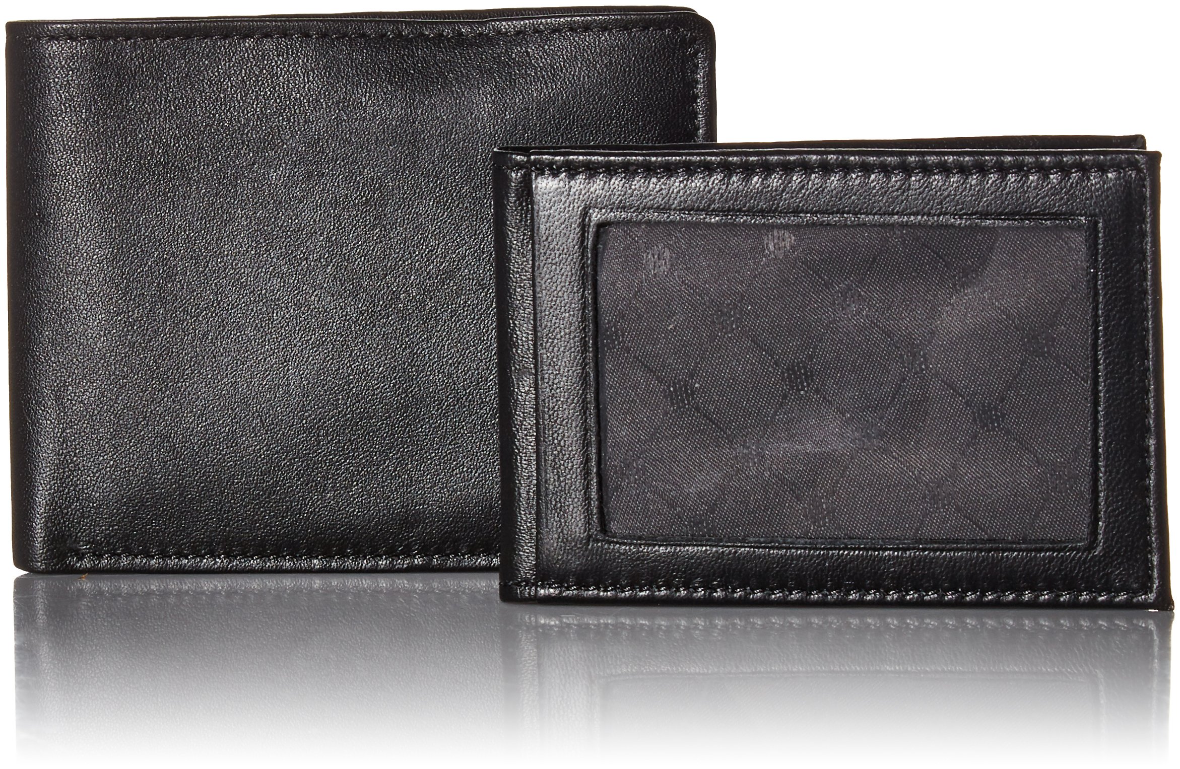 Perry Ellis Men's Gramercy Passcase Wallet, Black, One Size