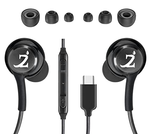 PRO Stereo Headphones Compatible with Your Samsung Galaxy Tab A7 10.4/A 8.4 (2020)/10.1 (2019) with Hands-Free Built-in Microphone Buttons + Crisp Digital Titanium Clear Audio! (USB-C/PD)