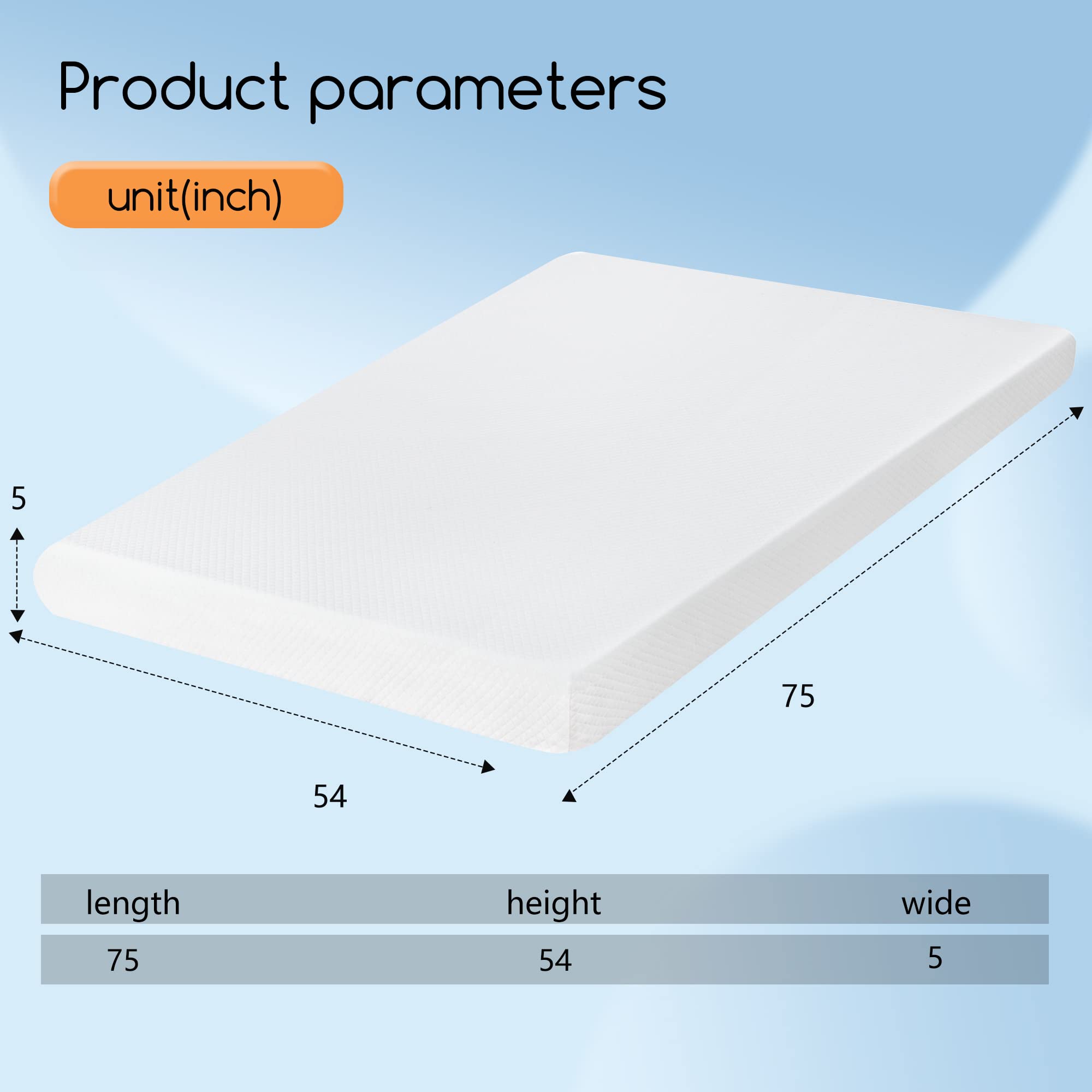 BestMassage 6 Inch Gel Memory Foam Twin Mattress Mattresses for Cool Sleep & Pressure Relief,Medium Firm Mattresses CertiPUR-US Certified/Bed-in-a-Box