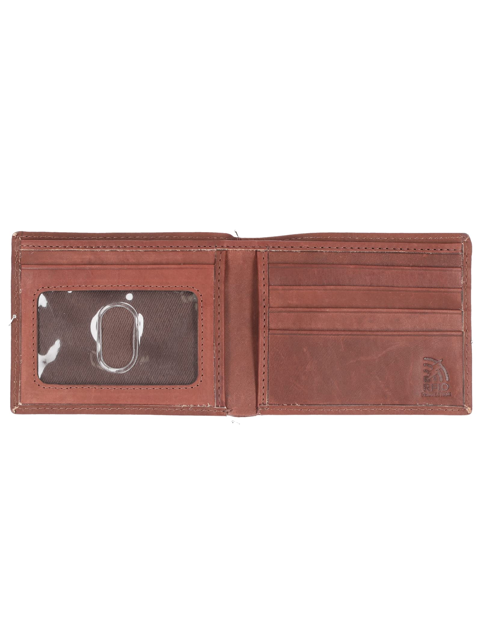 Steve Madden Men's RFID Leather Wallet Gift Set With Key Fob Billfold, Brown 2, One Size US