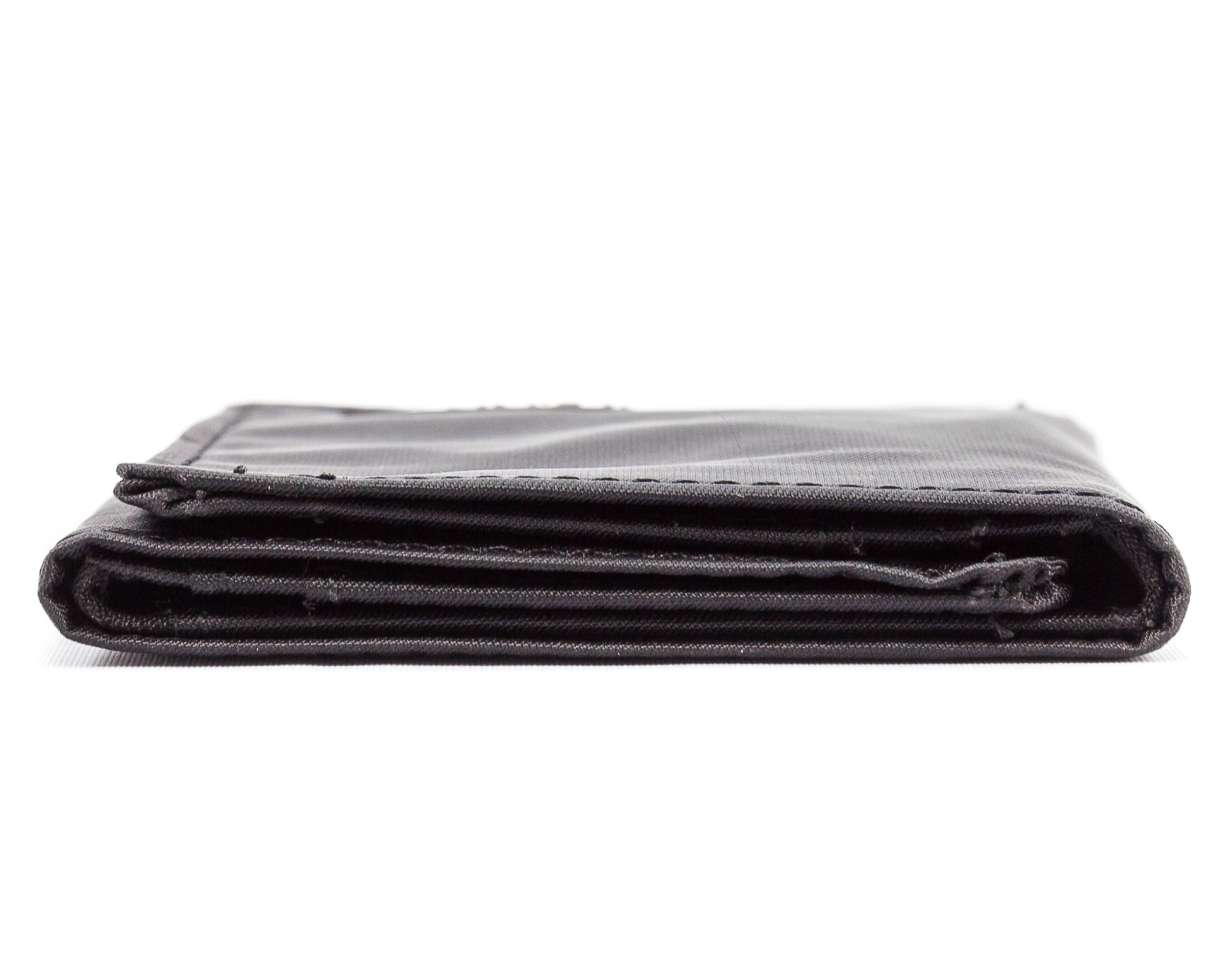 Big Skinny Men's Tri-Fold Slim Wallet, Holds Up to 25 Cards, Black