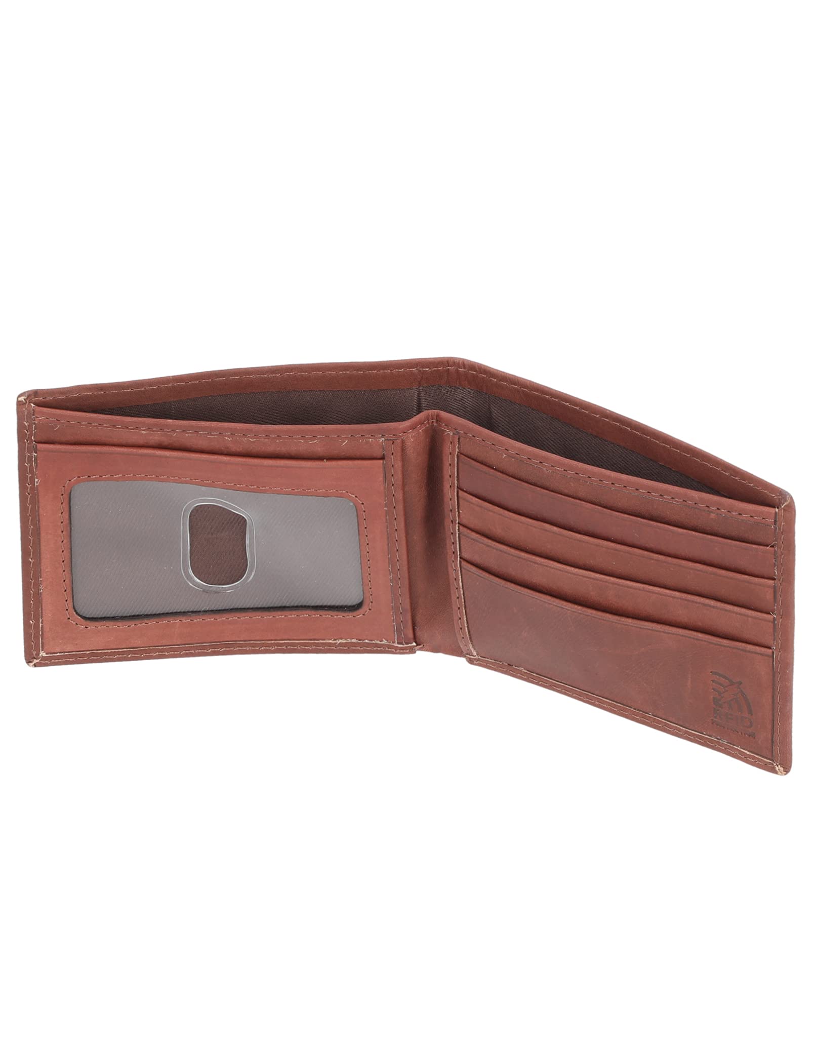Steve Madden Men's RFID Leather Wallet Gift Set With Key Fob Billfold, Brown 2, One Size US