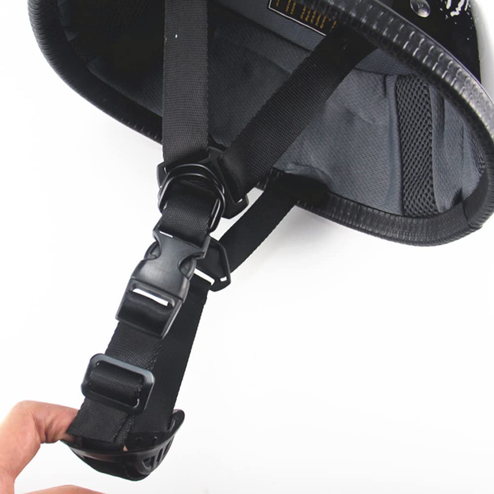 Woljay Motorcycle Half Helmet Beanie Cruising Skull Cap Small Helmets for Motorbike Scooter Chopper Moped Scooters Electric (X-Large, Gloss Black)