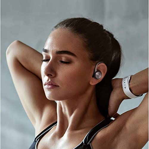 Decsix Running Headphones Wireless Earbuds with Earhooks,Over Ear Sport Headphones, Bluetooth Headphones, β Sweatproof Earphones Workout Jogging Gym, Black