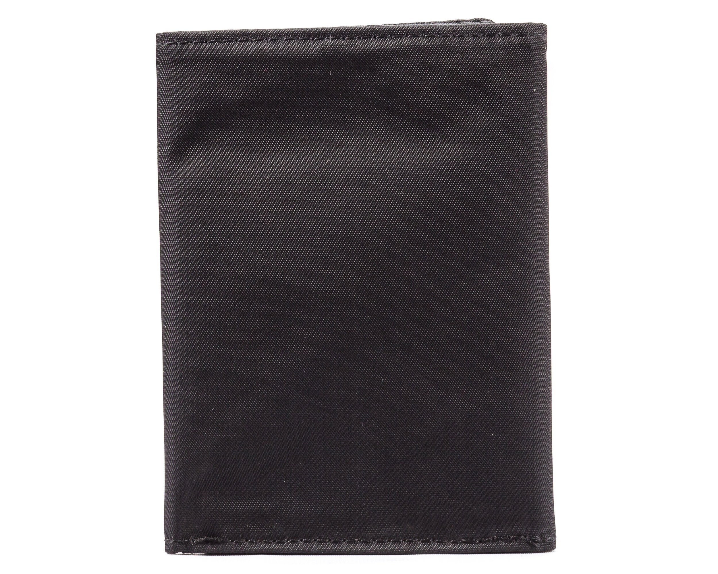 Big Skinny Men's Tri-Fold Slim Wallet, Holds Up to 25 Cards, Black