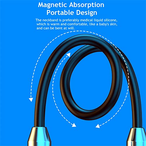 Wireless Earbuds Bluetooth Headphones Neck Hanging Headphones,Wireless Bluetooth-compatible 5.2 Headphones Hanging Neck Stereo Noise Cancelling Universal Sports Headset With Microphone black