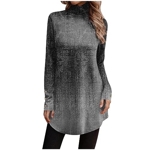 Fall Outfits Women Trendy Womens Clothing Women's Fashion Business Casual Women Black Tops for Women Blue Sweatshirt Long Sleeve Summer Tops for Women Maternity Dress Long Sleeve(5-Gray,X-Large)