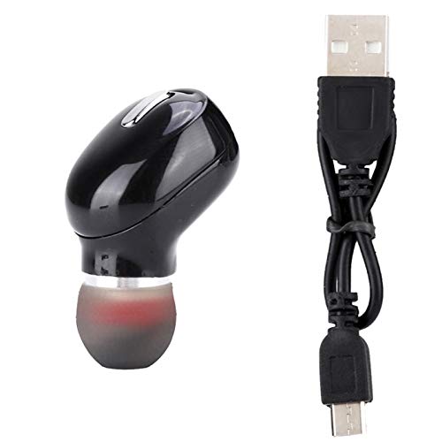Wireless Earbuds, Bluetooth 5.0 in‑Ear Portable Noise Cancelling Stereo Mini Earphones Headsets, Compatible with Universal Phone, for Sports Running (1 pic)(Black)